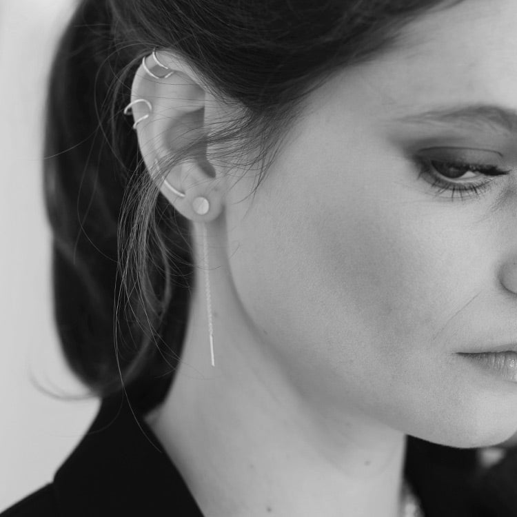 Cercei Star Flow, Argint – OBSIDIAN | Jewelry With Intention