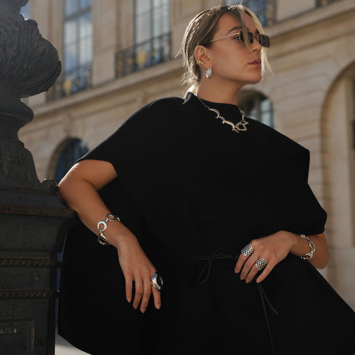 Bratara Volta, Argint – OBSIDIAN | Jewelry With Intention