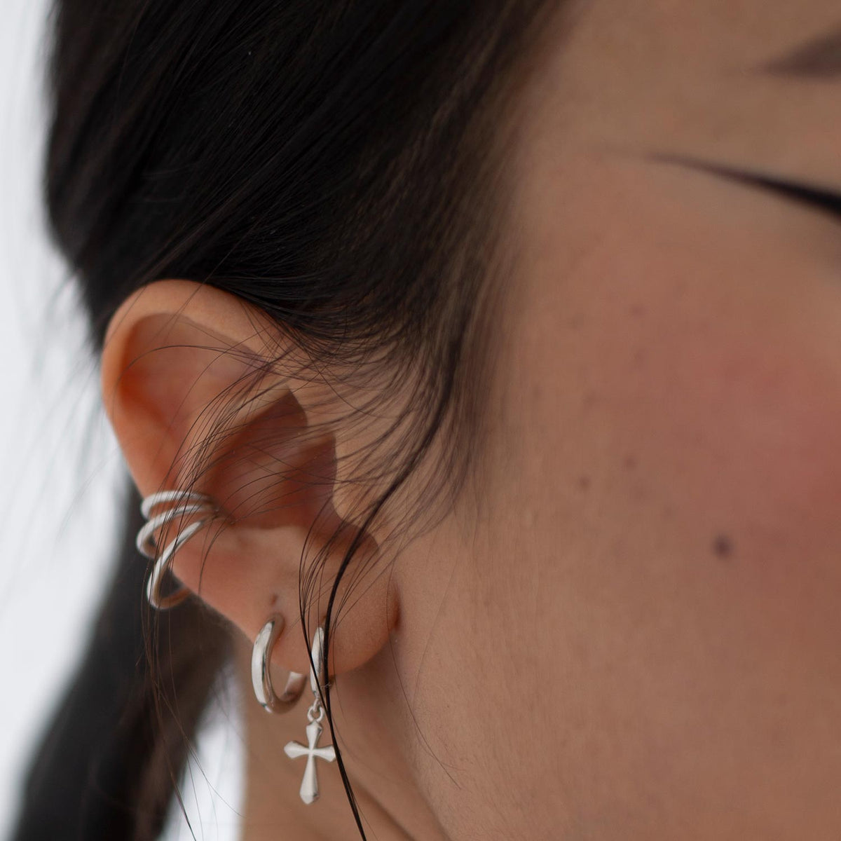 Silver Mini ReMix and Match Earrings – OBSIDIAN | Jewelry With Intention