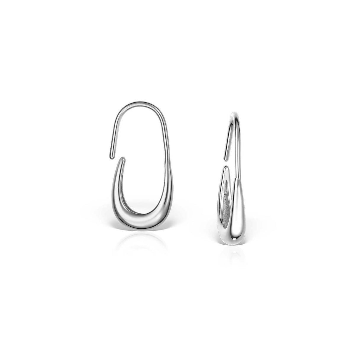 Cercei Comma, Argint – OBSIDIAN | Jewelry With Intention