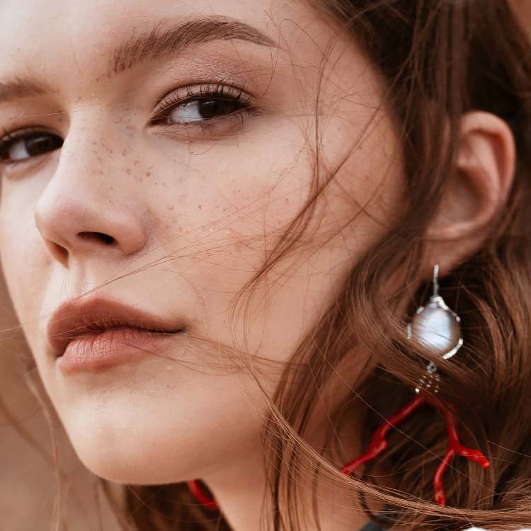 Cercei Imperial Fever, Argint Aurit – OBSIDIAN | Jewelry With Intention