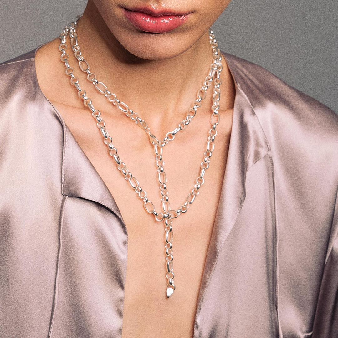 Colier Reinhardt, Argint – OBSIDIAN | Jewelry With Intention