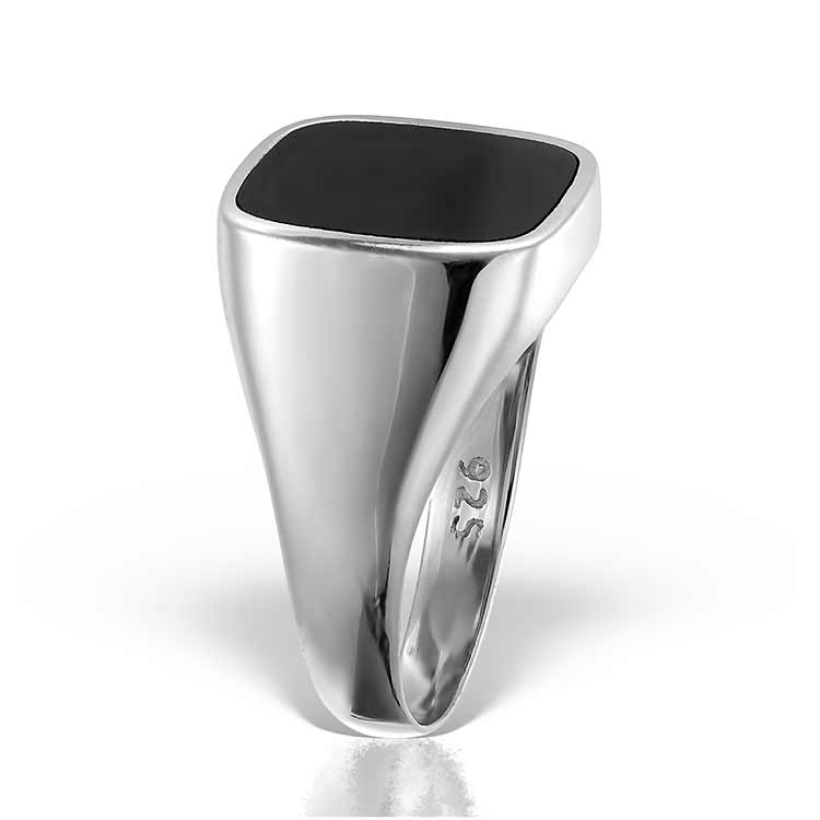 Absolute End Silver Ring – OBSIDIAN | Jewelry With Intention