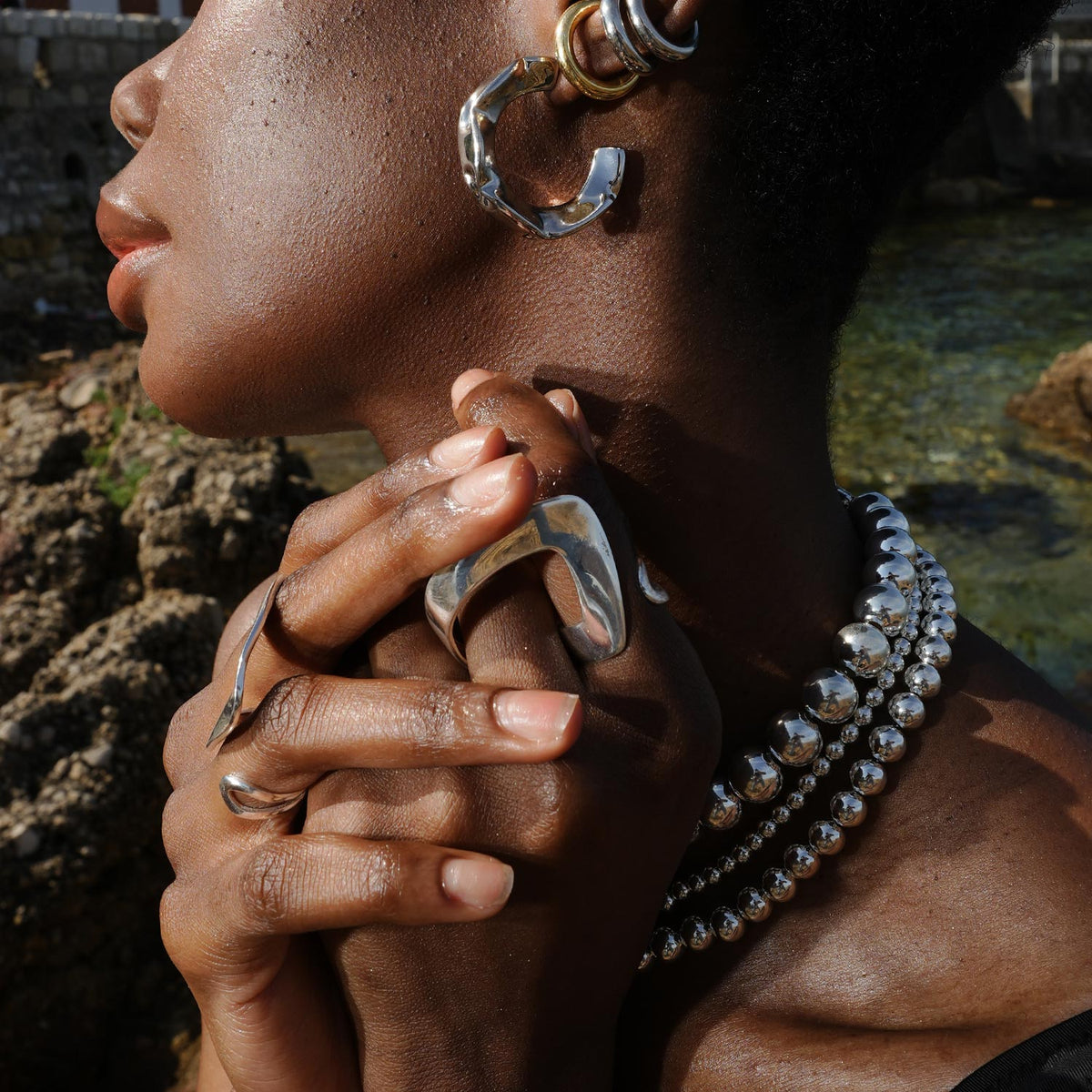 Colier Lady Lazarus S, Argint – OBSIDIAN | Jewelry With Intention